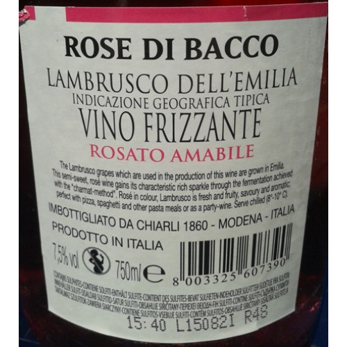 LAMBRUSCO DELL'EMILIA ROSE
